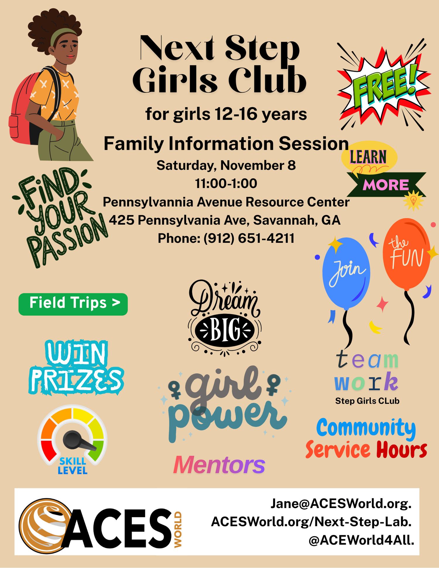 Next Step Girls Club — ACESWorld