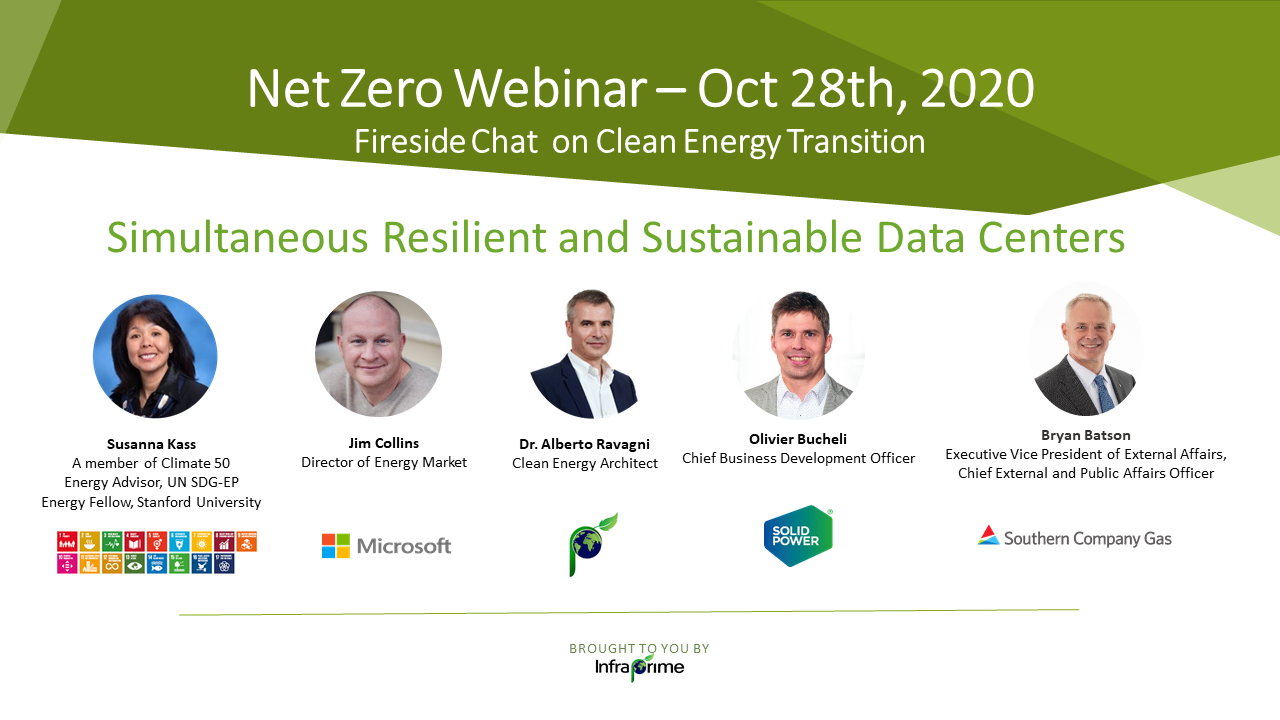 Fireside Chat on Clean Energy Transition — Net Zero Data Center