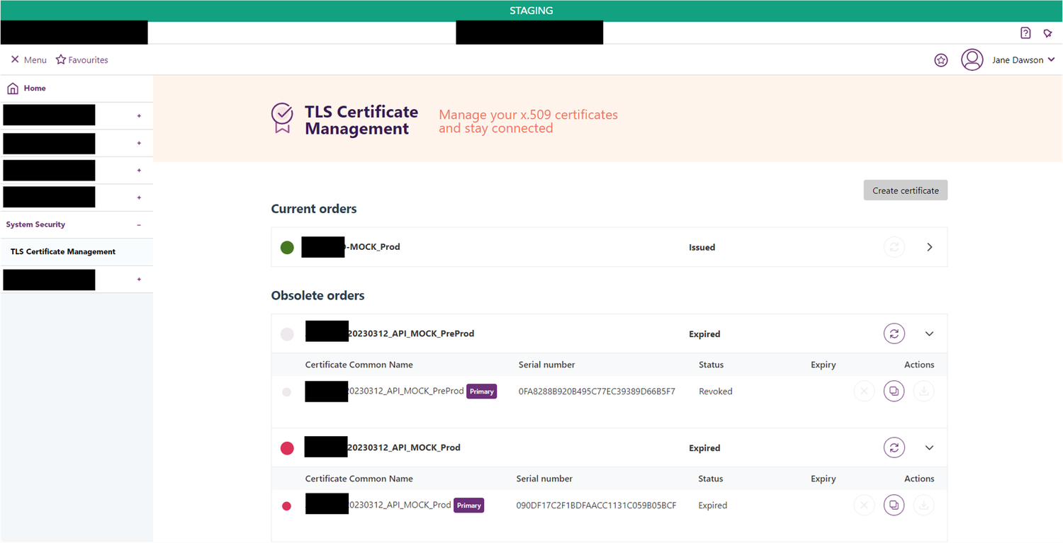 TLS Certificate Management — Sonrai