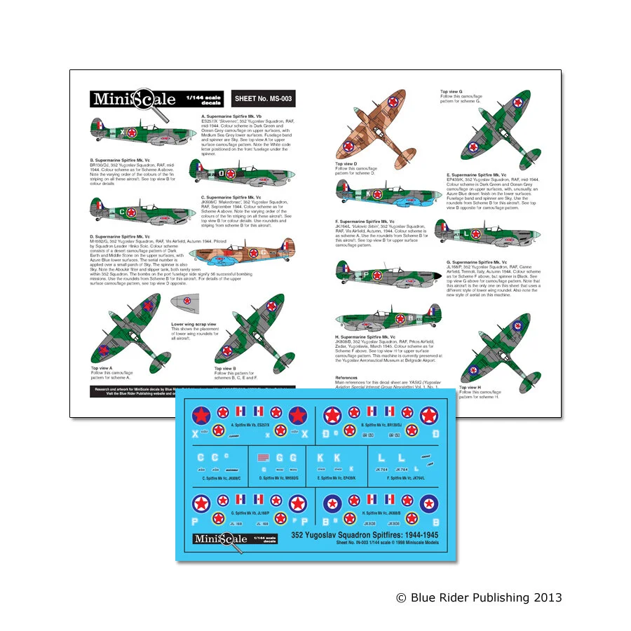 1:144 scale decals — Shop — Blue Rider Publishing