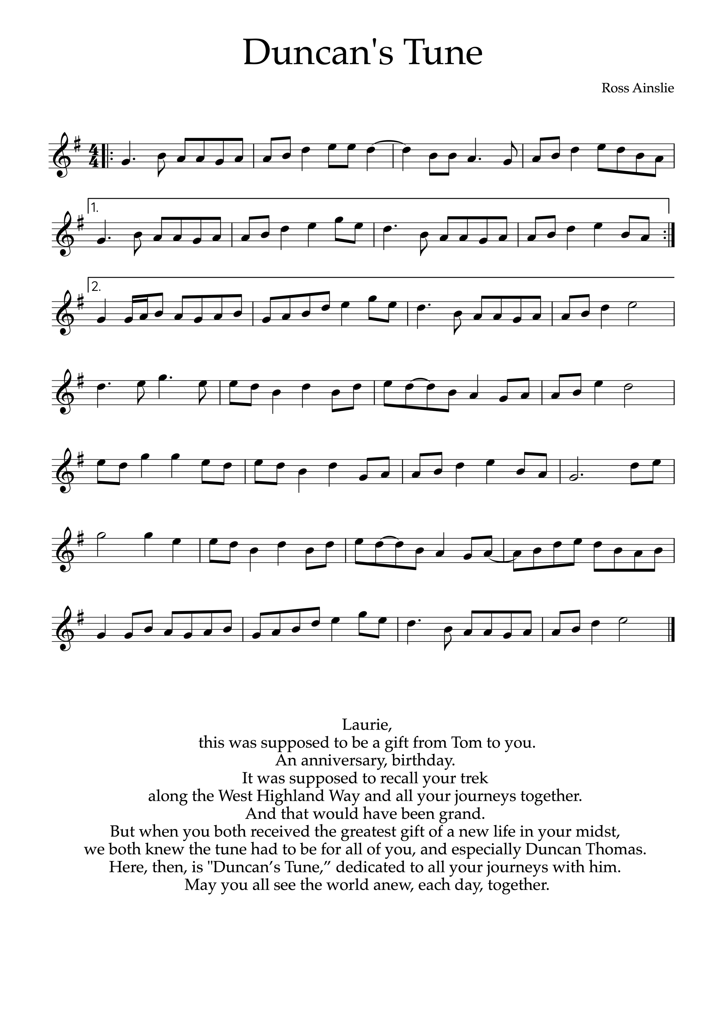 Tune Commissions — Ross Ainslie