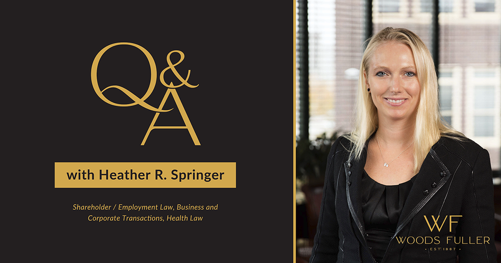 Get to Know: Heather R. Springer — Woods Fuller