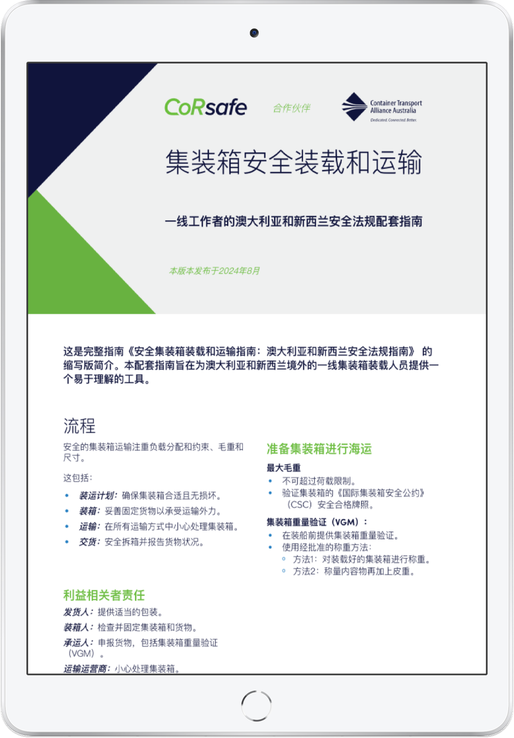 Safe Container Loading and Transport Guide | CoRsafe