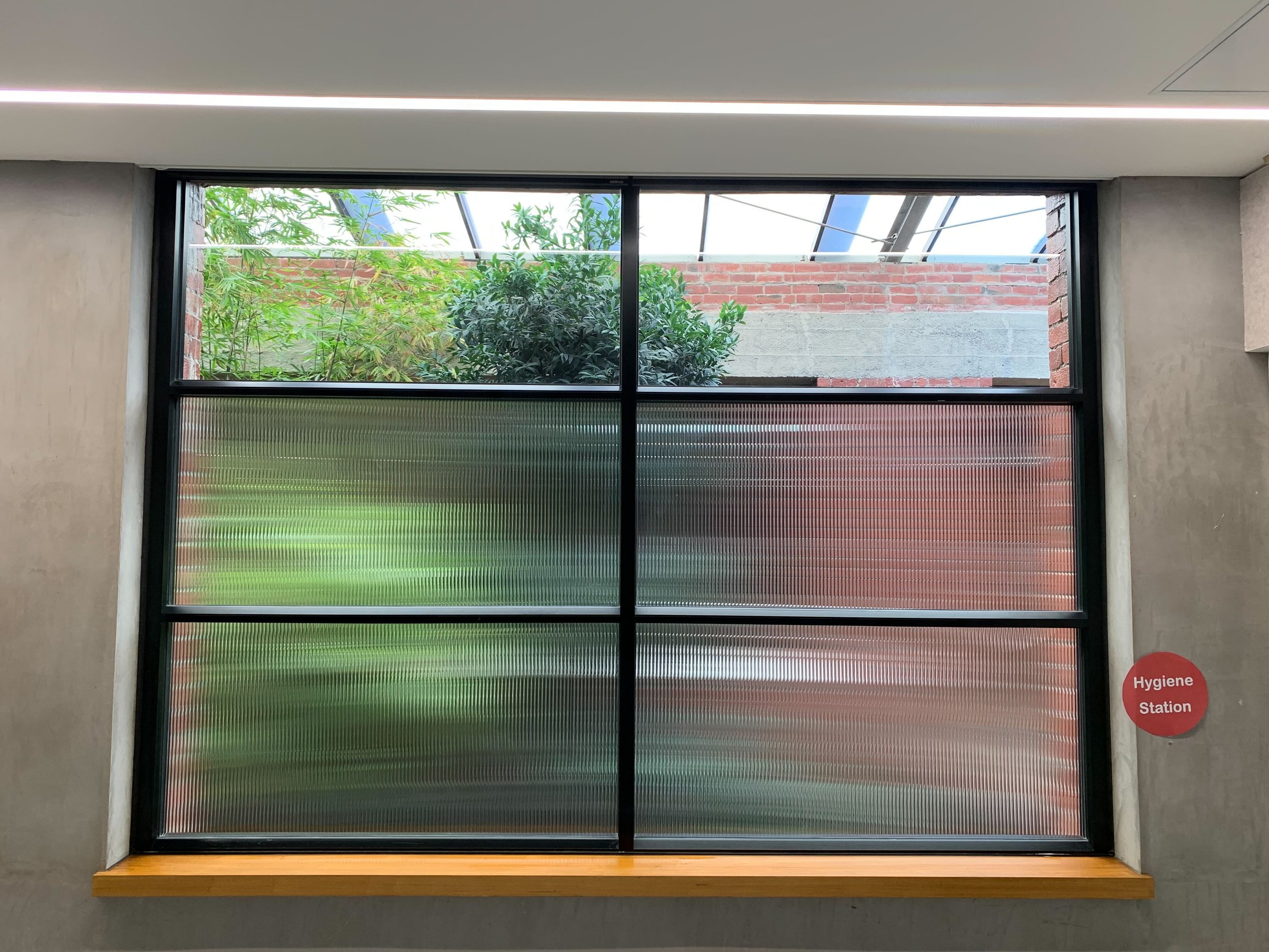 Enhanced Commercial Interiors With Reeded Glass Film Tint Design