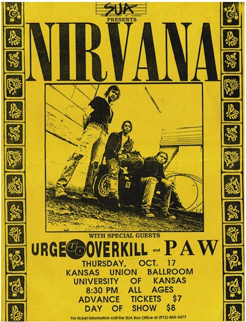 Nirvana Concert Poster