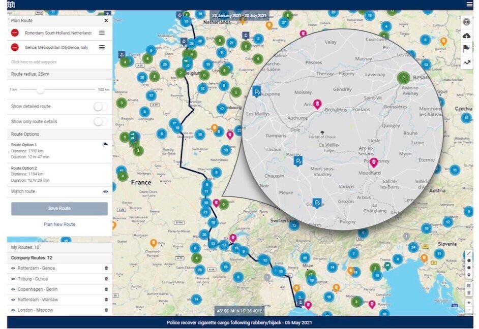 LandRisk: Security risk & route planning tool | Risk Intelligence
