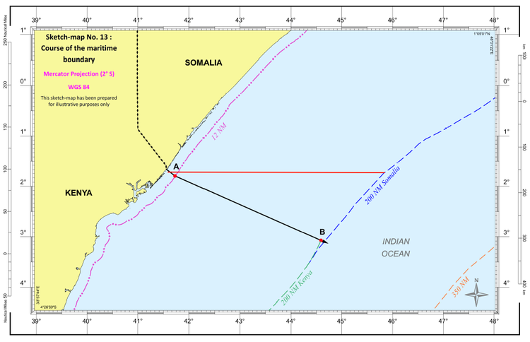 Somalia vs. Kenya maritime boundary dispute