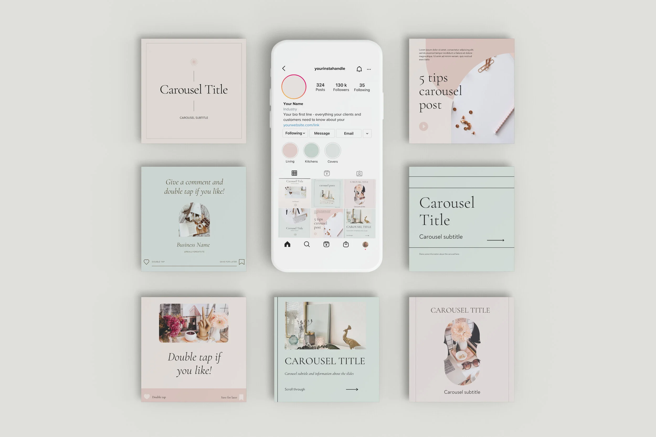 Carousel Instagram Post Templates — Amado Branding