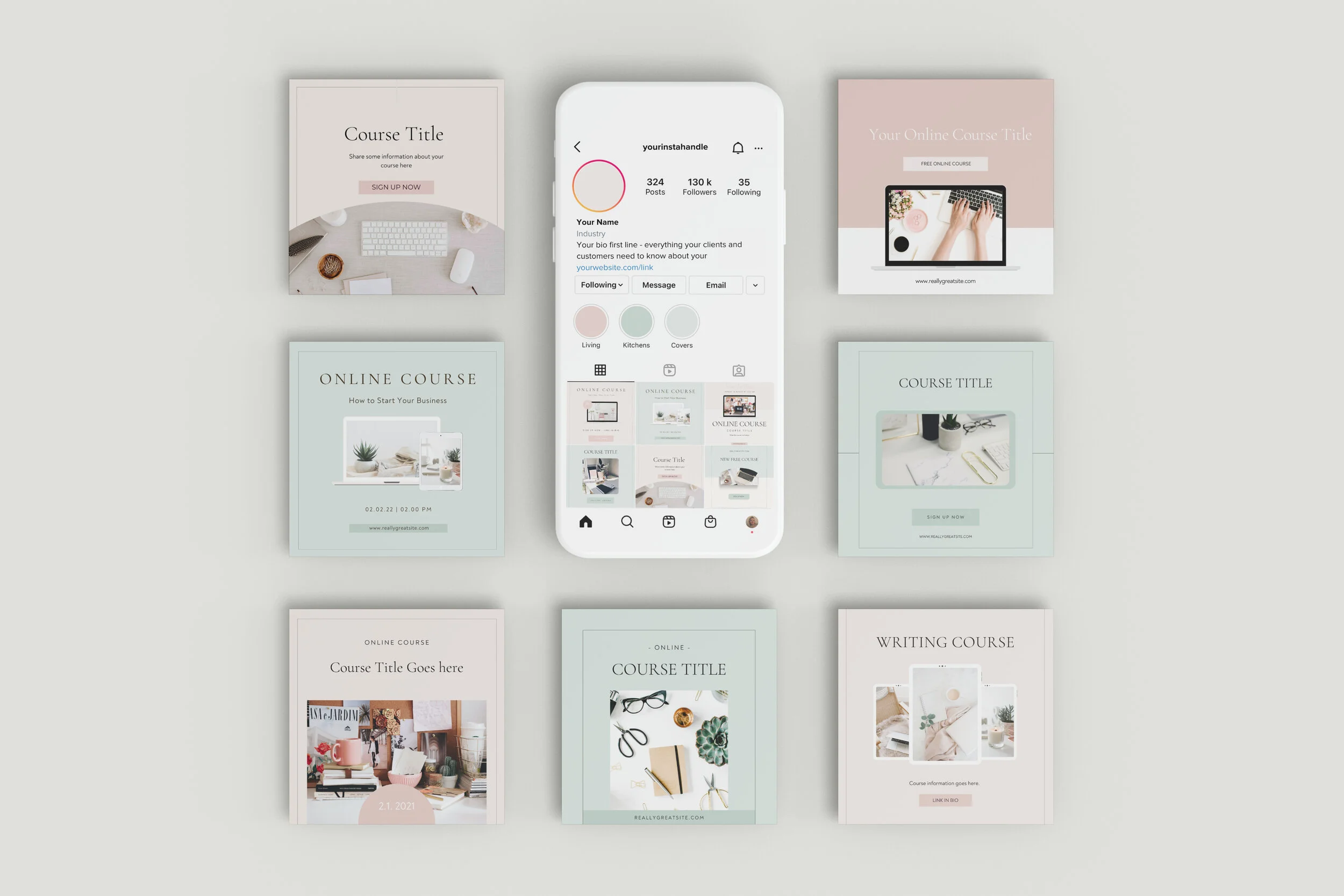 Ultimate Instagram Template Pack Bundle — Amado Branding