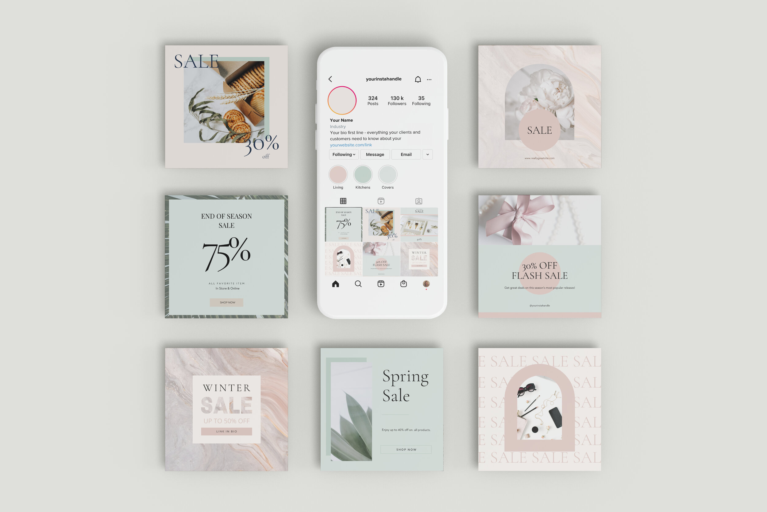 Ultimate Instagram Template Pack Bundle — Amado Branding