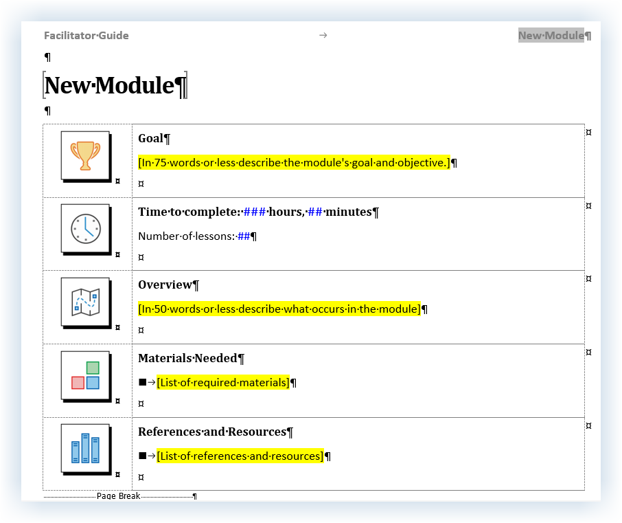 Set Up Your First Module and Lesson — Premier instructor-led training ...