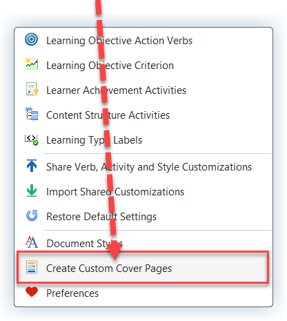 Lesson 4: Create a Custom Cover Page — Premier instructor-led training ...