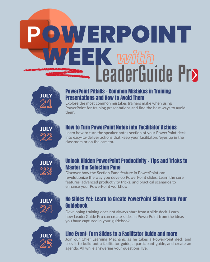 PowerPoint Week with LeaderGuide Pro — Premier instructor-led training ...