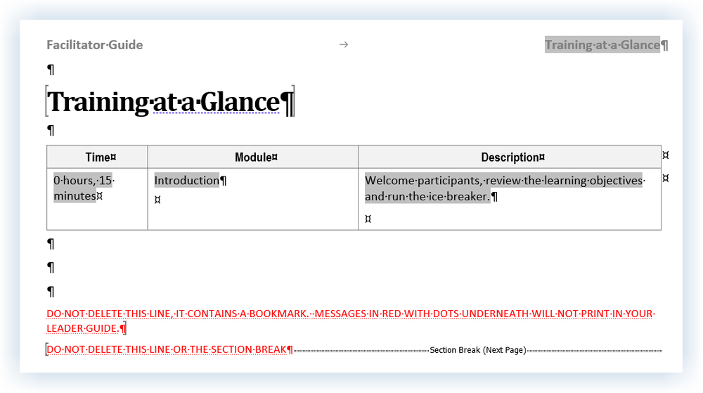 Work with Module and Lesson Time — Premier instructor-led training ...