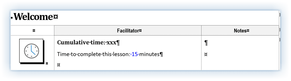 Work with Module and Lesson Time — Premier instructor-led training ...