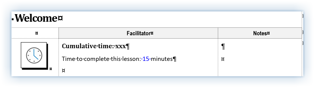 Work with Module and Lesson Time — Premier instructor-led training ...