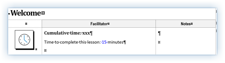 Work with Module and Lesson Time — Premier instructor-led training ...