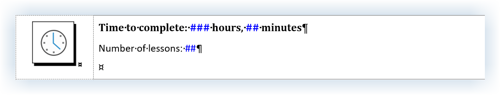 Work with Module and Lesson Time — Premier instructor-led training ...