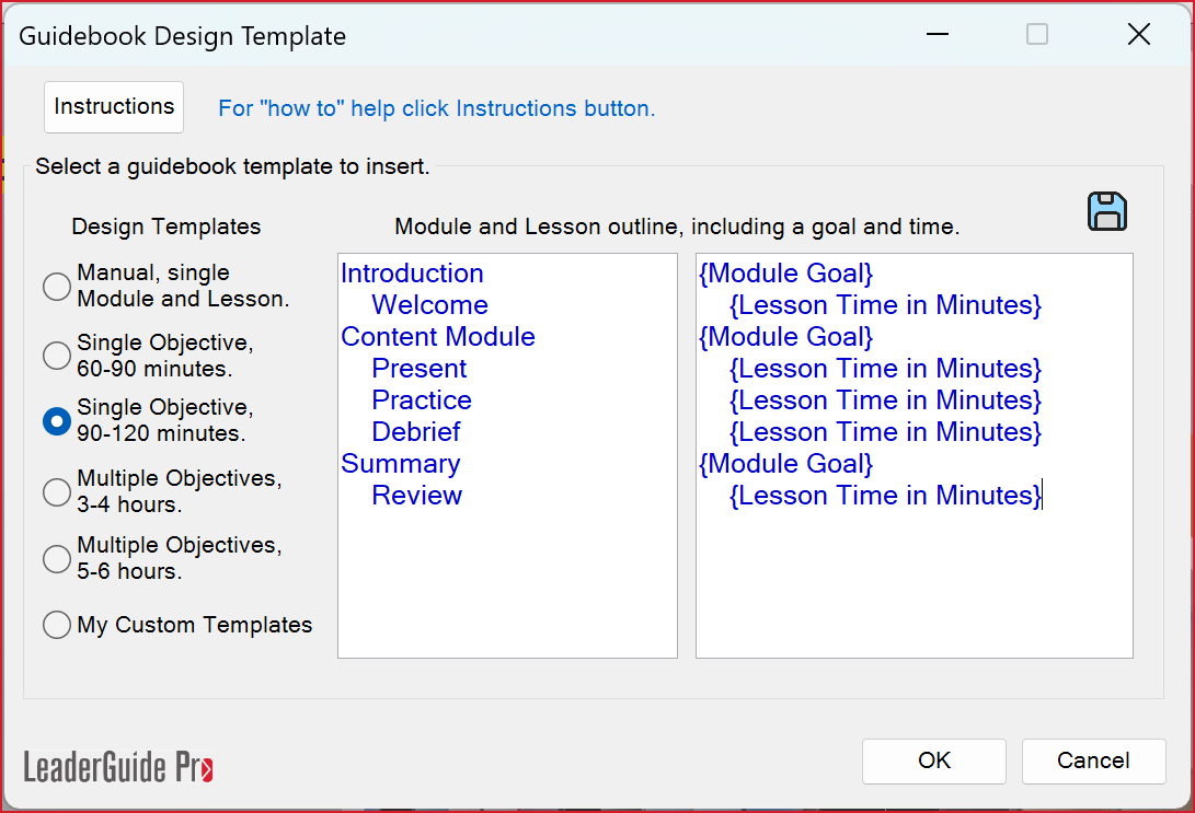 Lesson 2: The Guidebook Design Template — Premier instructor-led ...