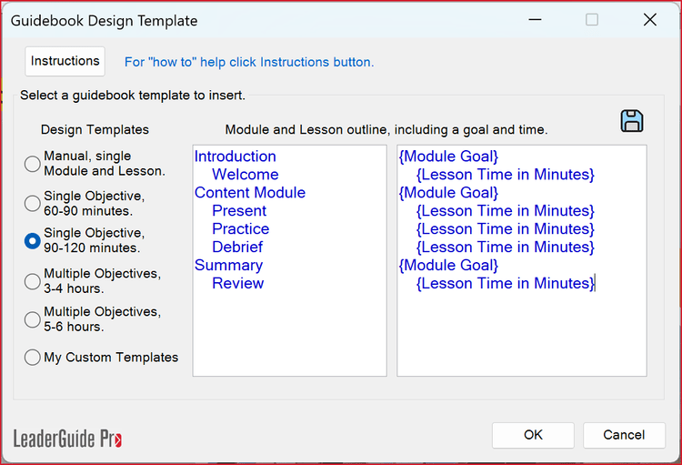 Lesson 2: The Guidebook Design Template — Premier instructor-led ...