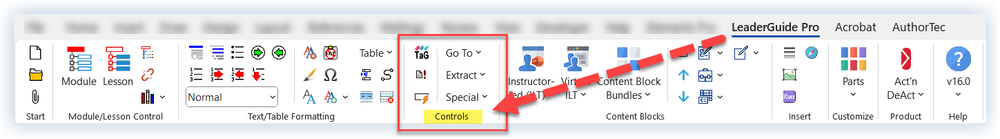 Lesson 4: The Controls Group — Premier instructor-led training ...