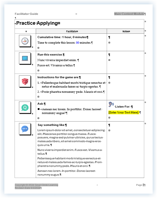 Lesson 4: Adding Content to Lesson Pages — Premier instructor-led ...
