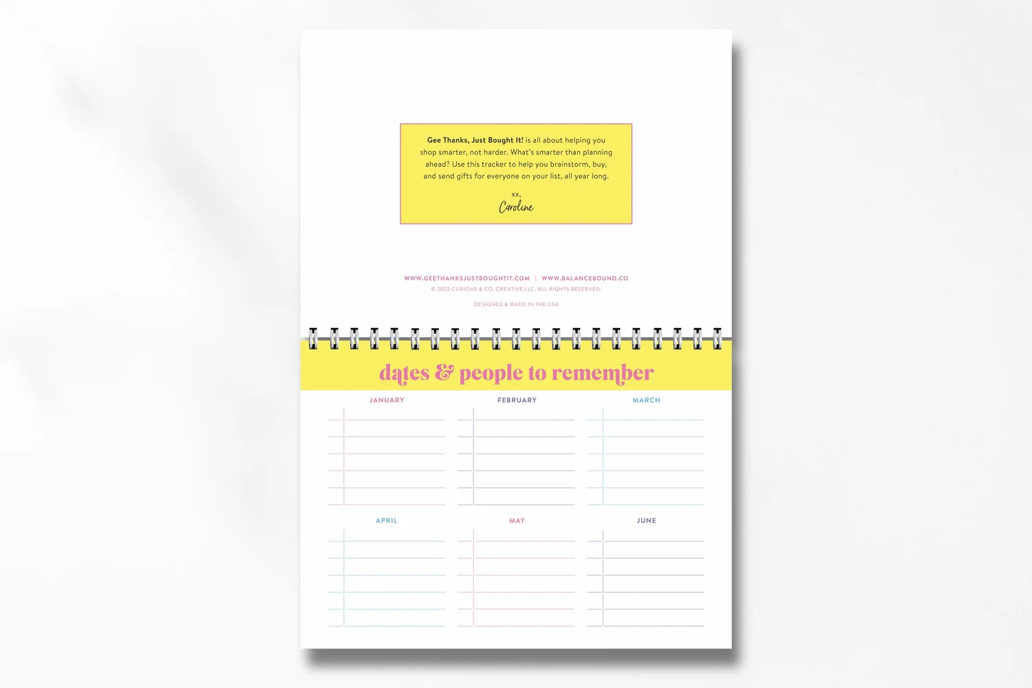Undated Daily Planner Pad — Balance Bound