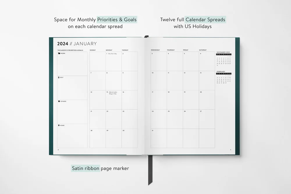 Undated Daily Planner Pad — Balance Bound