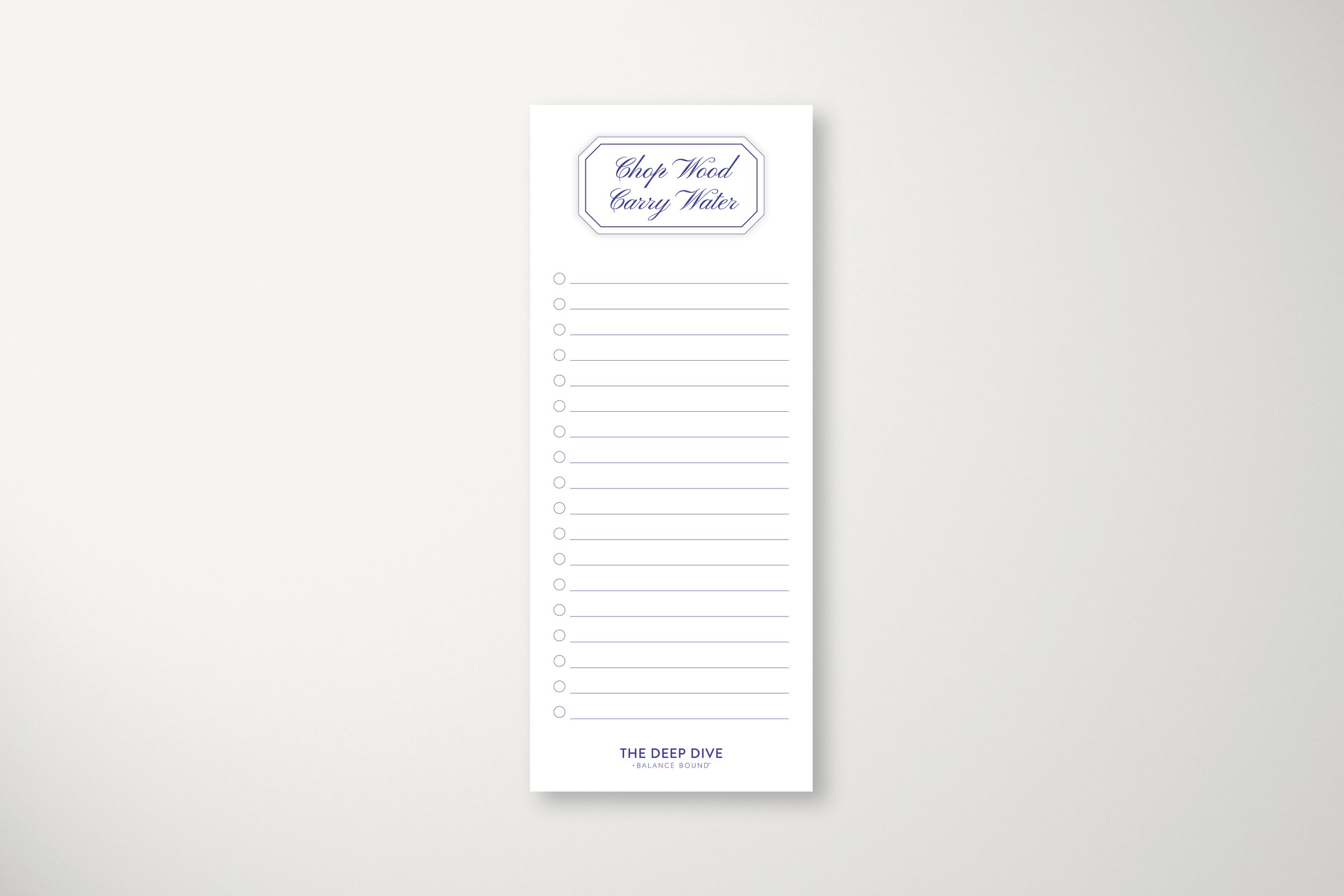Undated Daily Planner Pad — Balance Bound