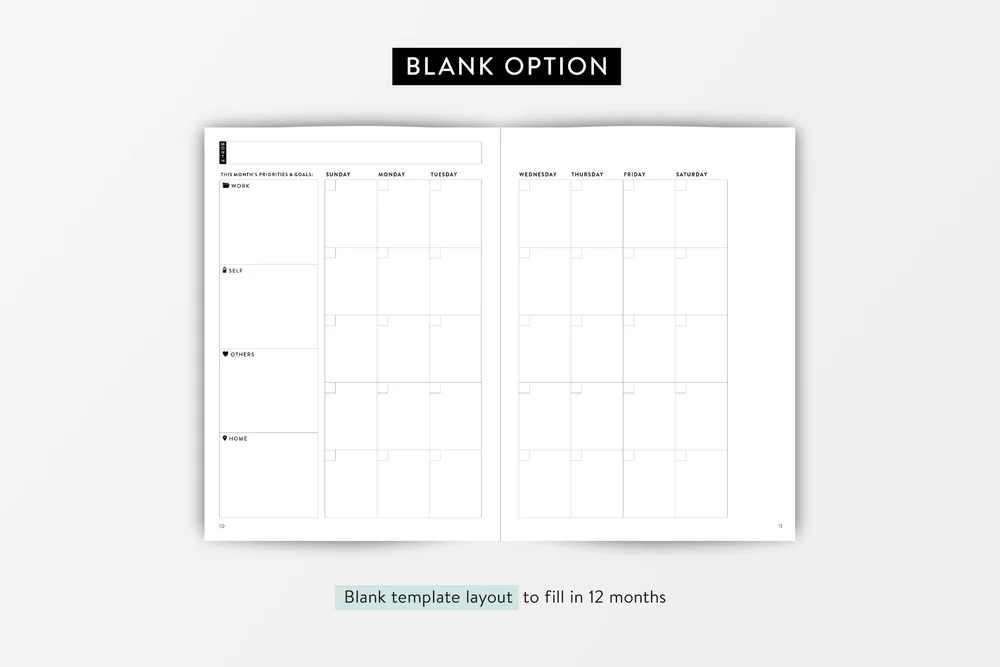 Undated Daily Planner Pad — Balance Bound