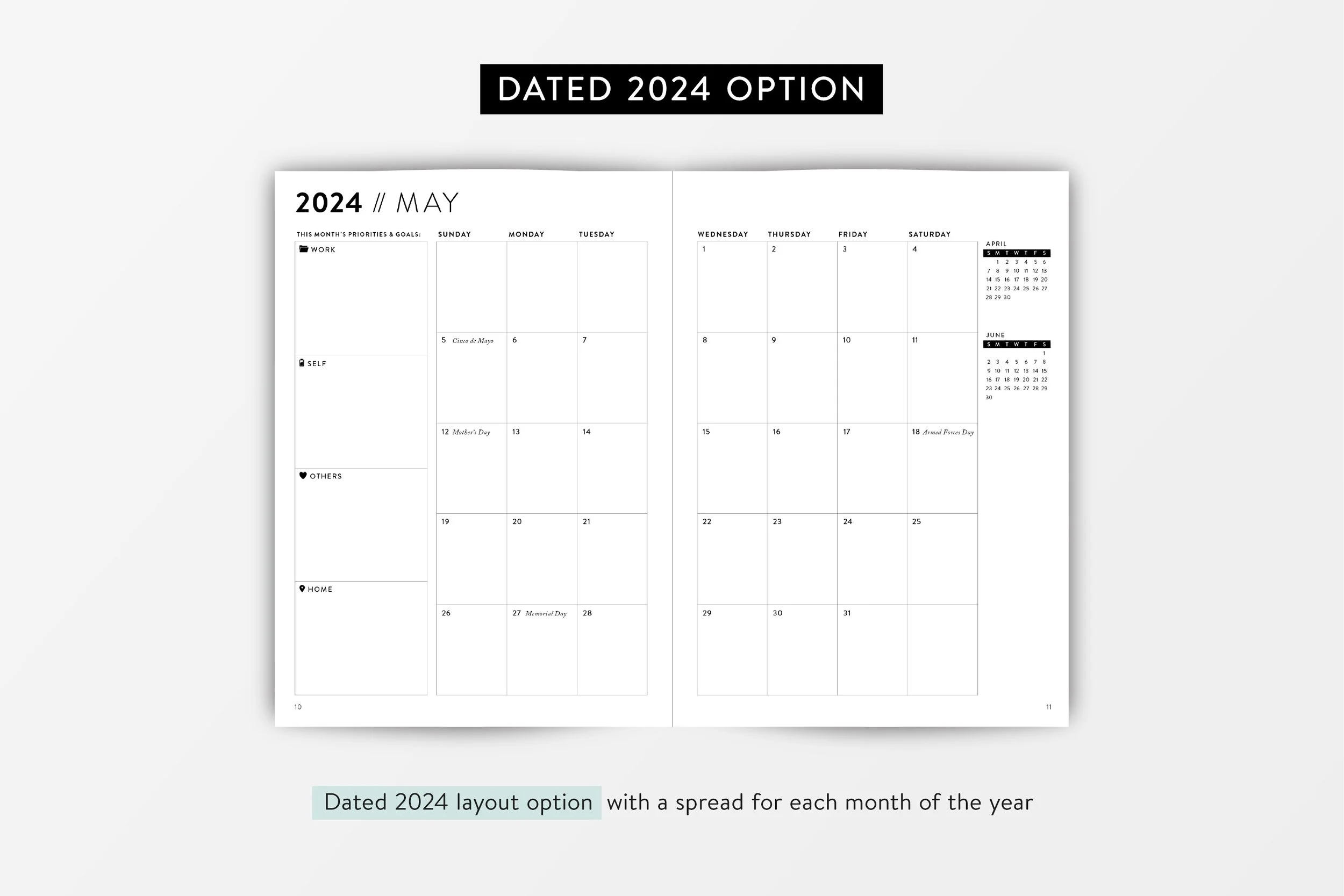 Undated Daily Planner Pad — Balance Bound