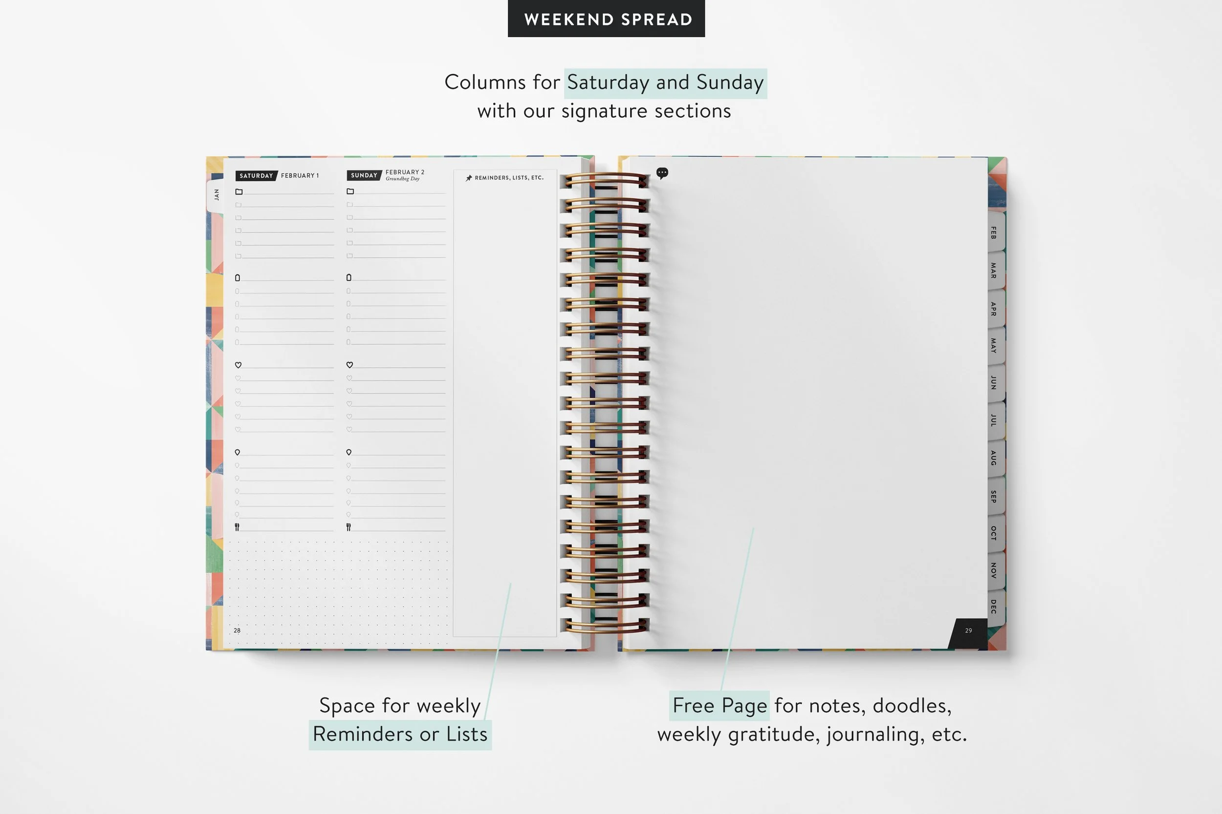 Undated Daily Planner Pad — Balance Bound