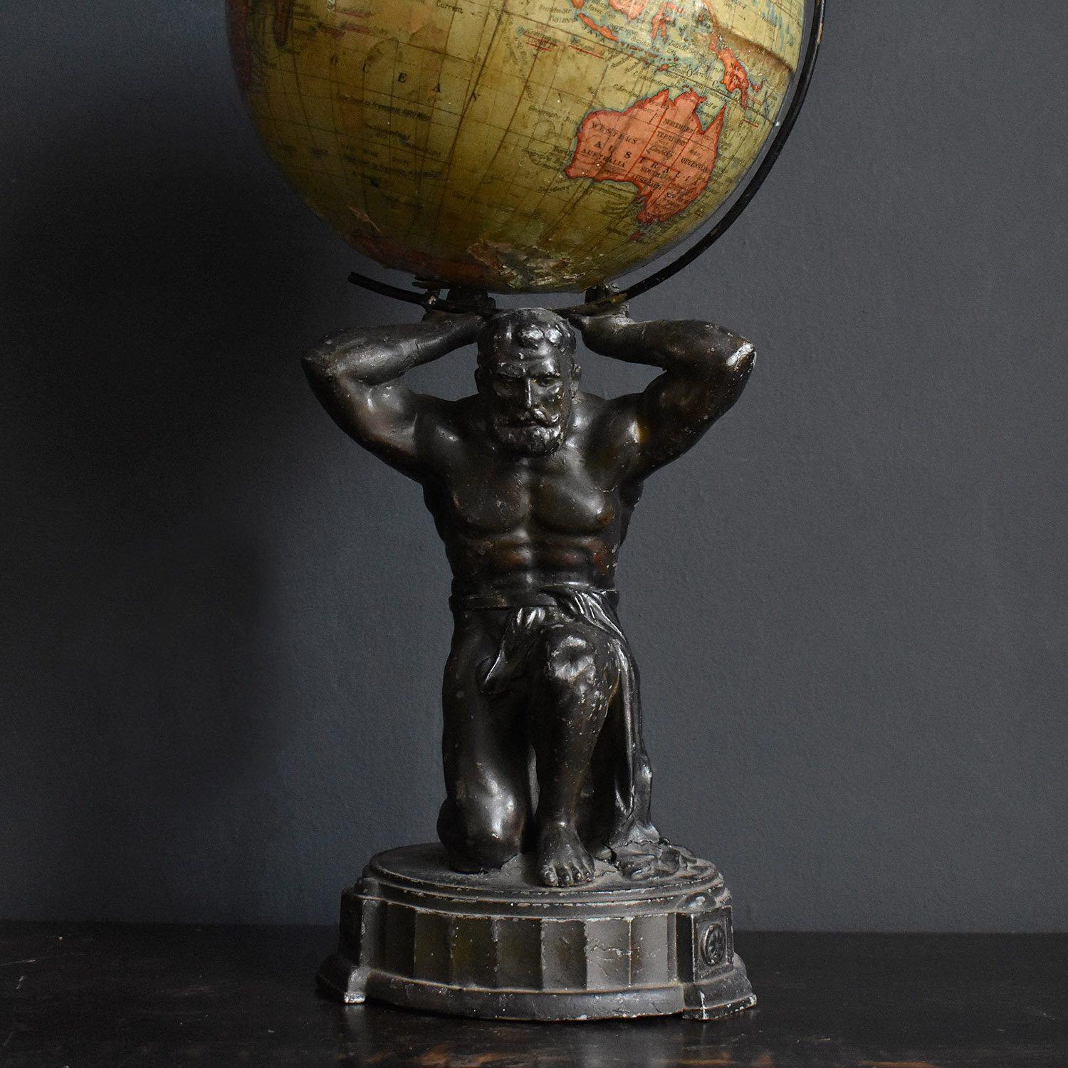 Statue Atlas Holding Up World