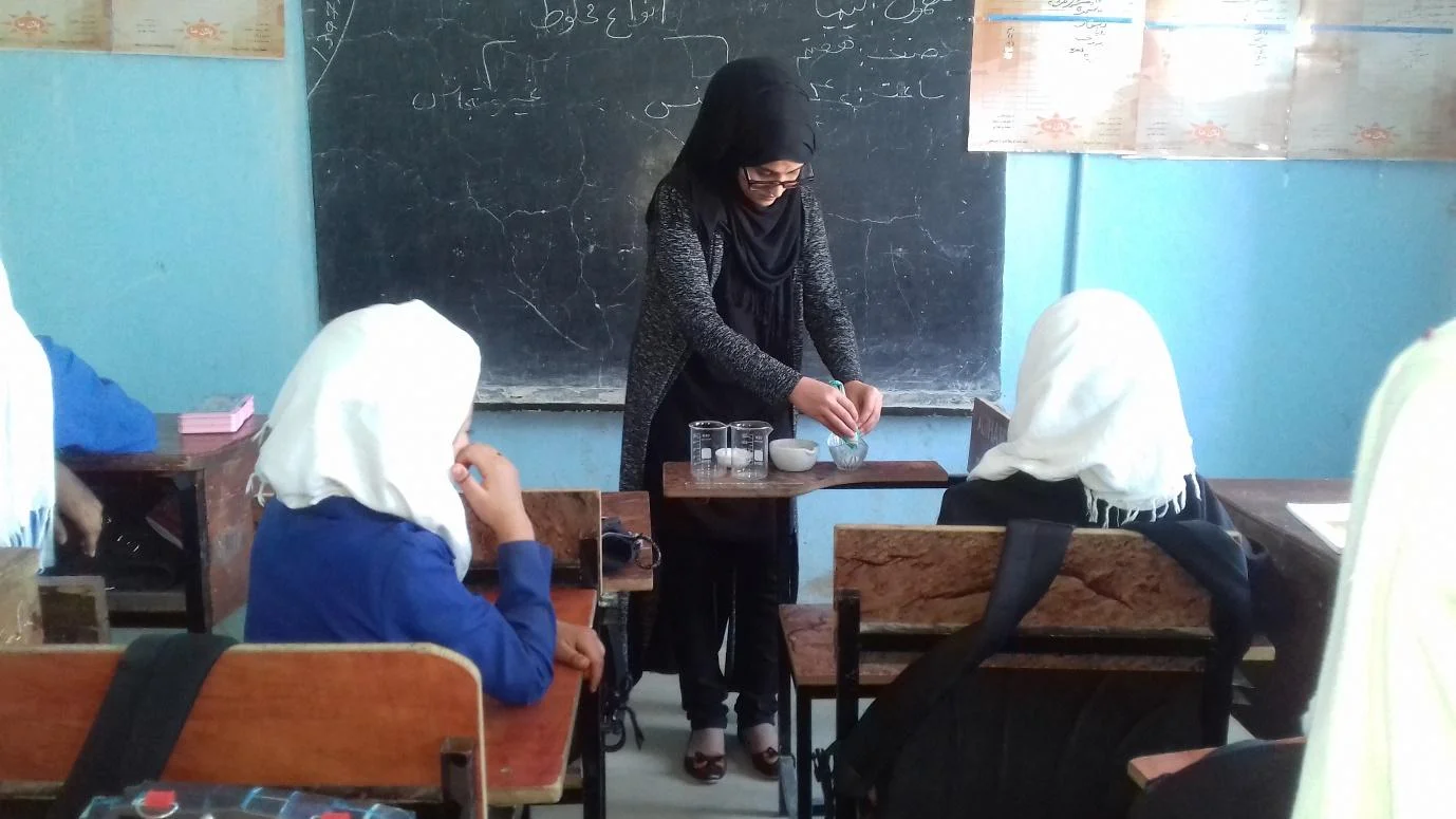 In rural Afghanistan, this chemistry teacher is the solution to her ...