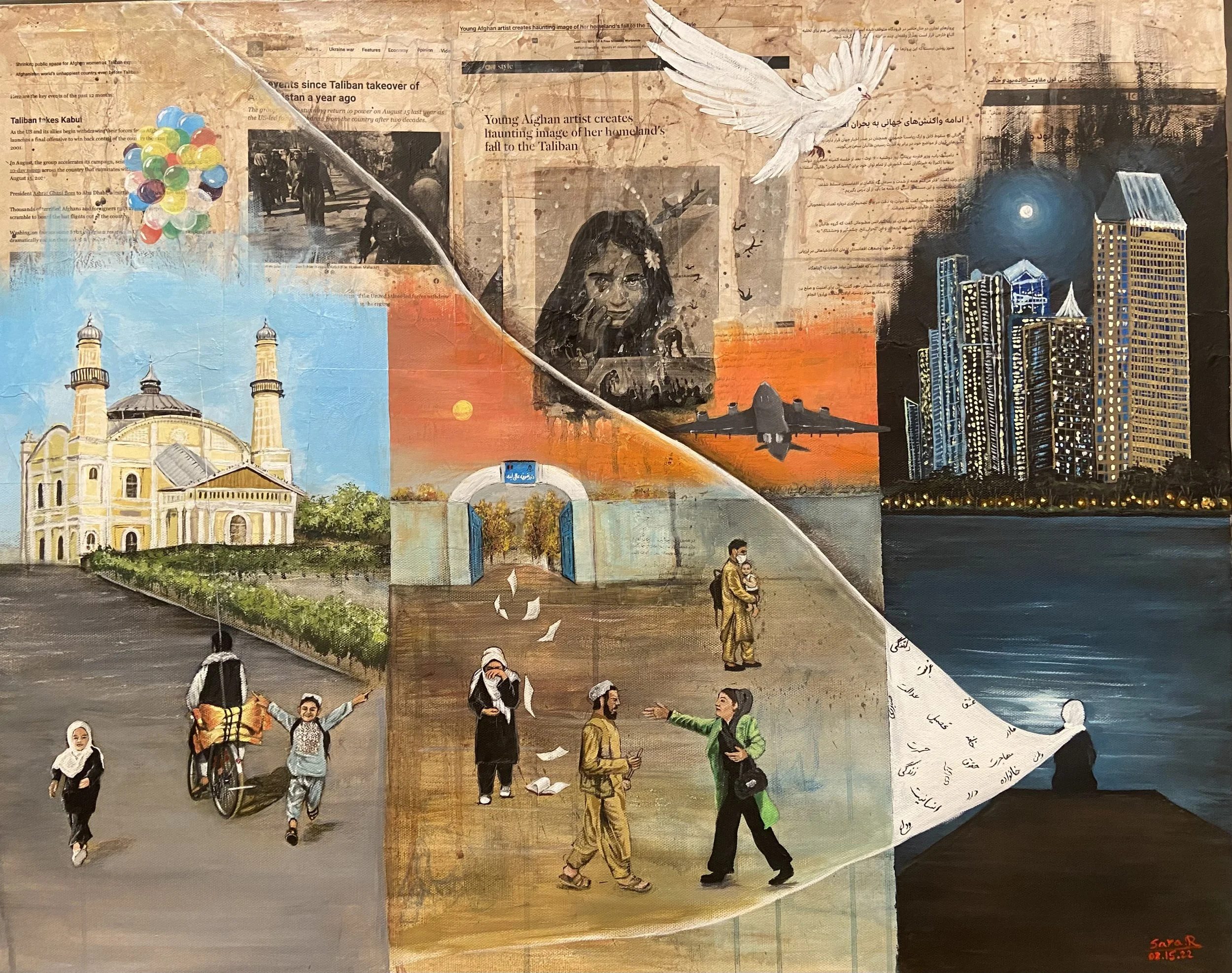 Strokes of protest: meet the Afghan artist painting a brighter future ...