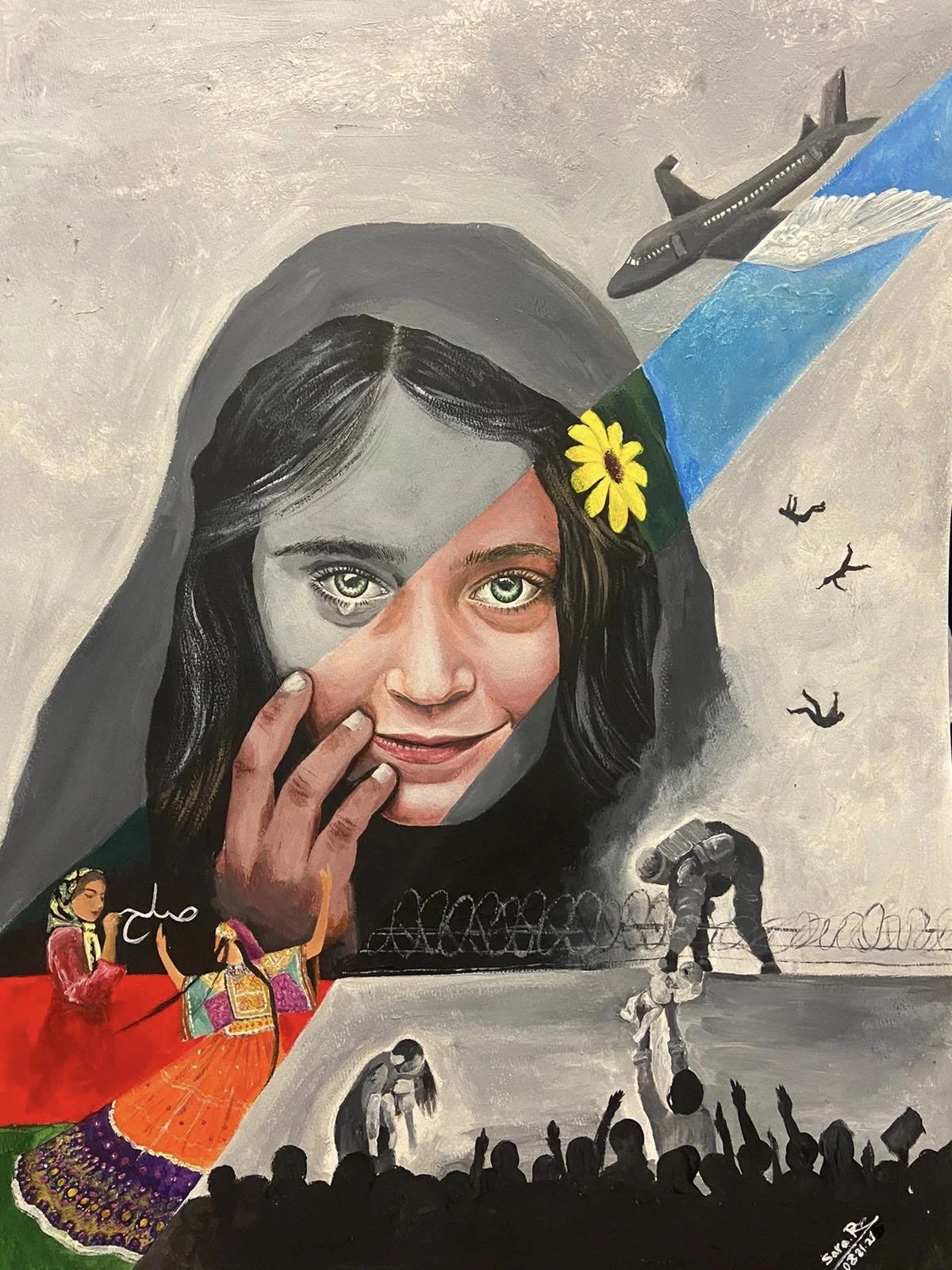 Strokes of protest: meet the Afghan artist painting a brighter future ...