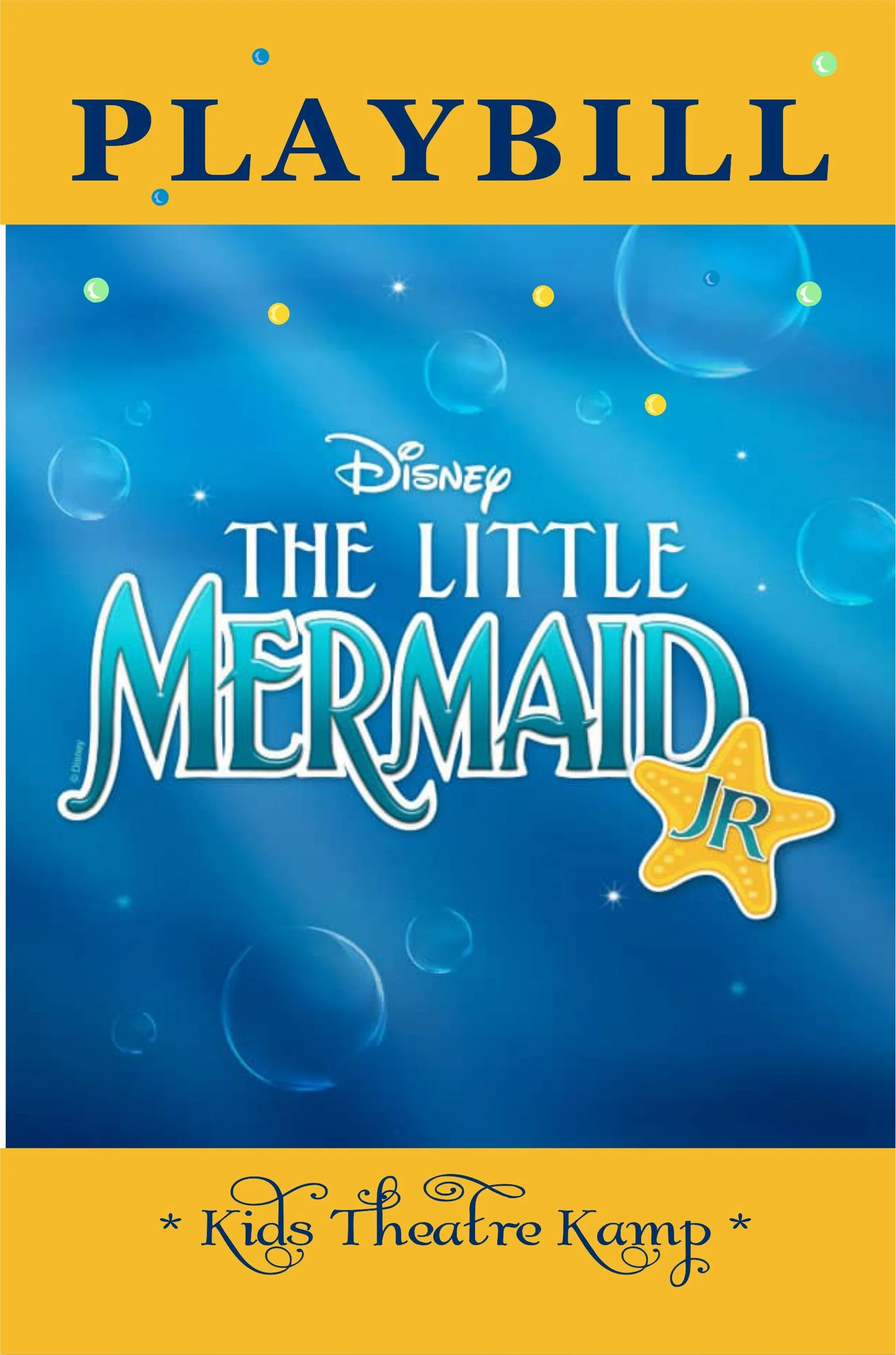 Playbill Ads — Kids Theatre Kamp