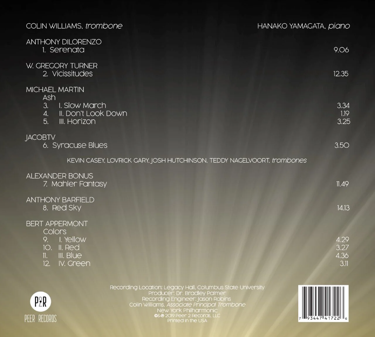 ASH CD — Colin Williams