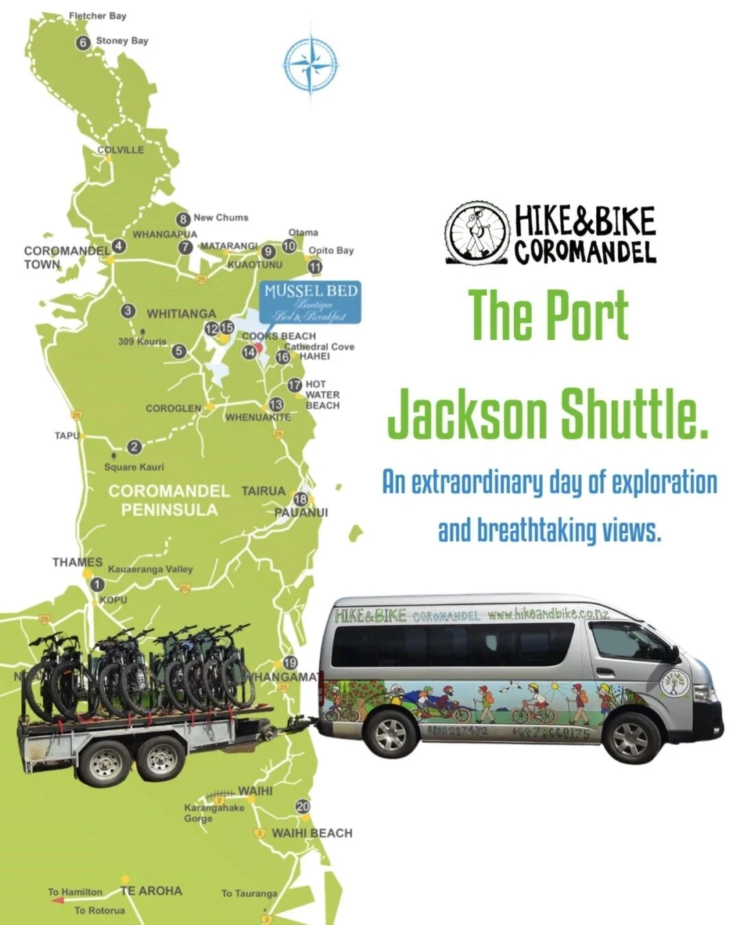 Walk, Cycle Or Tour | Hike & Bike Coromandel