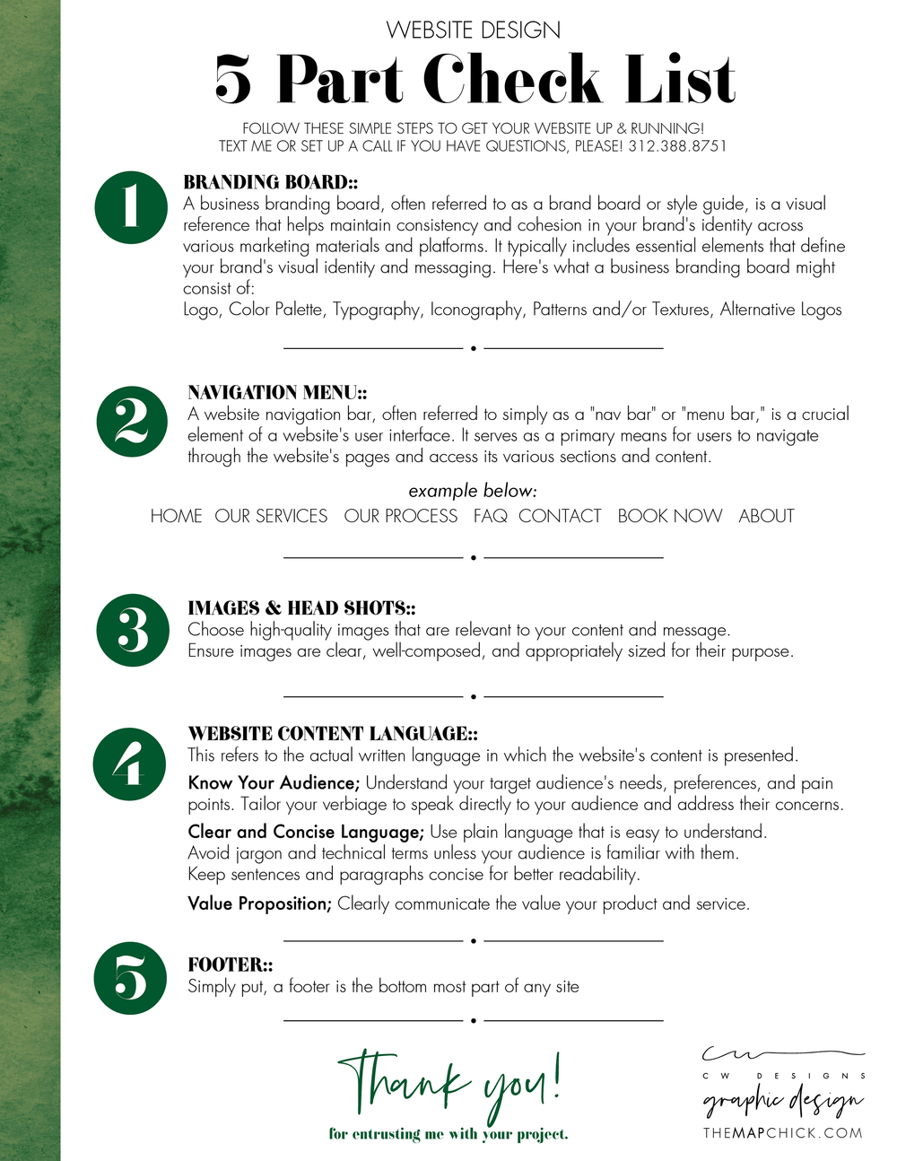 Website Contents — The Map Chick