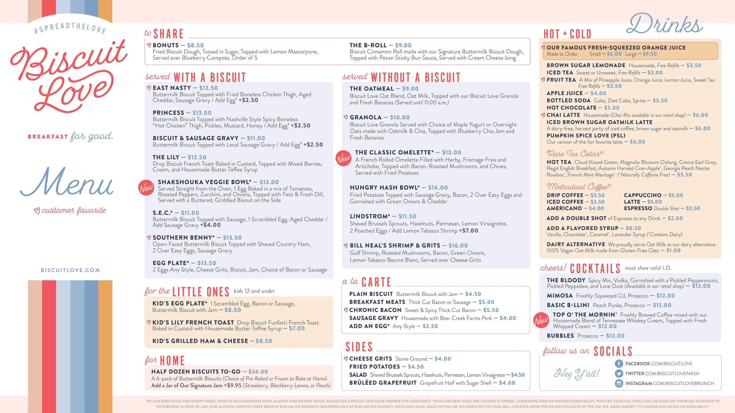 Menu — Biscuit Love