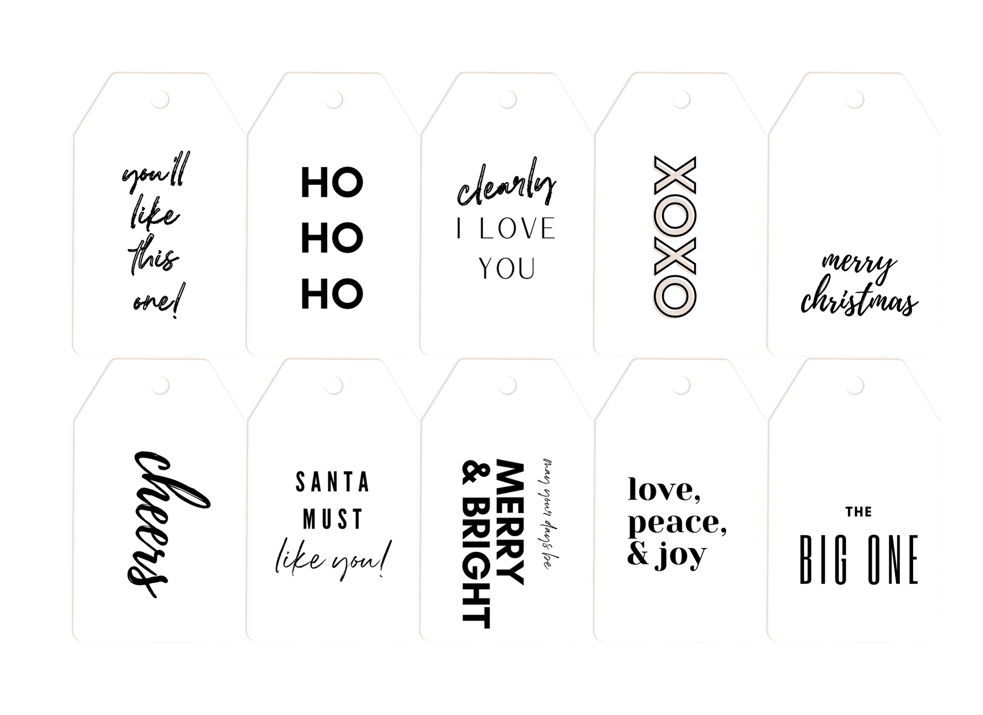 modern gift tags [free printable] — april pollock