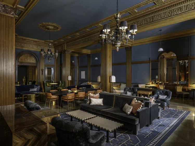 Marcus Whitman Hotel Lobby | Interior Design — HERE architecture and ...