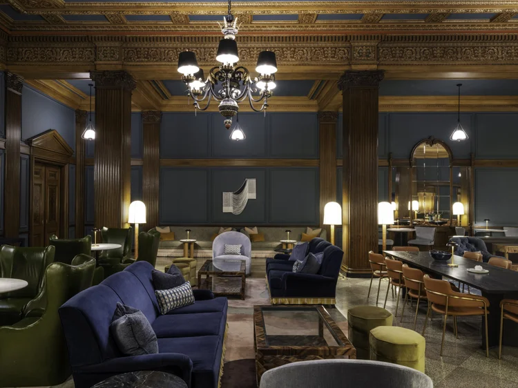 Marcus Whitman Hotel Lobby | Interior Design — HERE architecture and ...