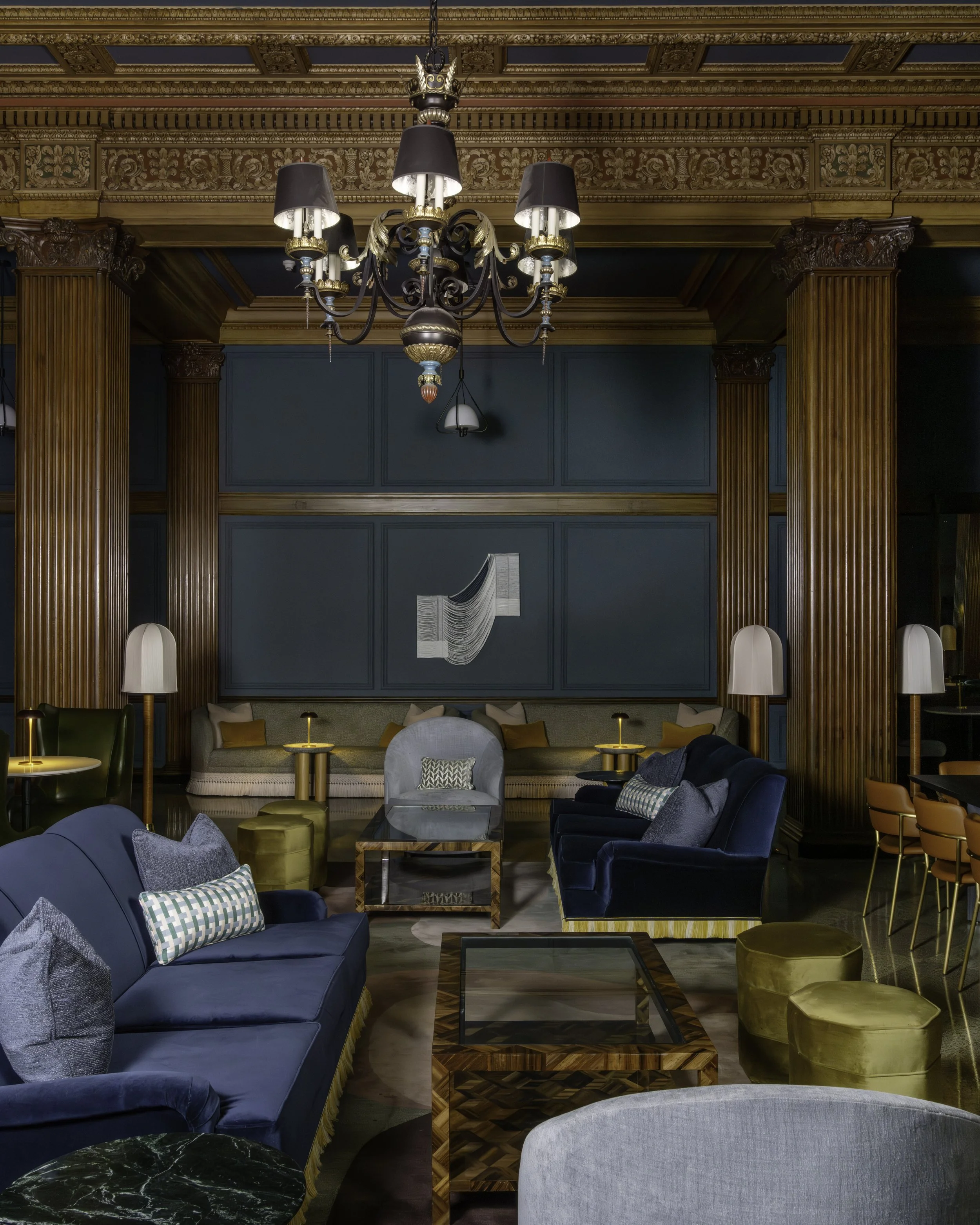 Marcus Whitman Hotel Lobby | Interior Design — HERE architecture and ...