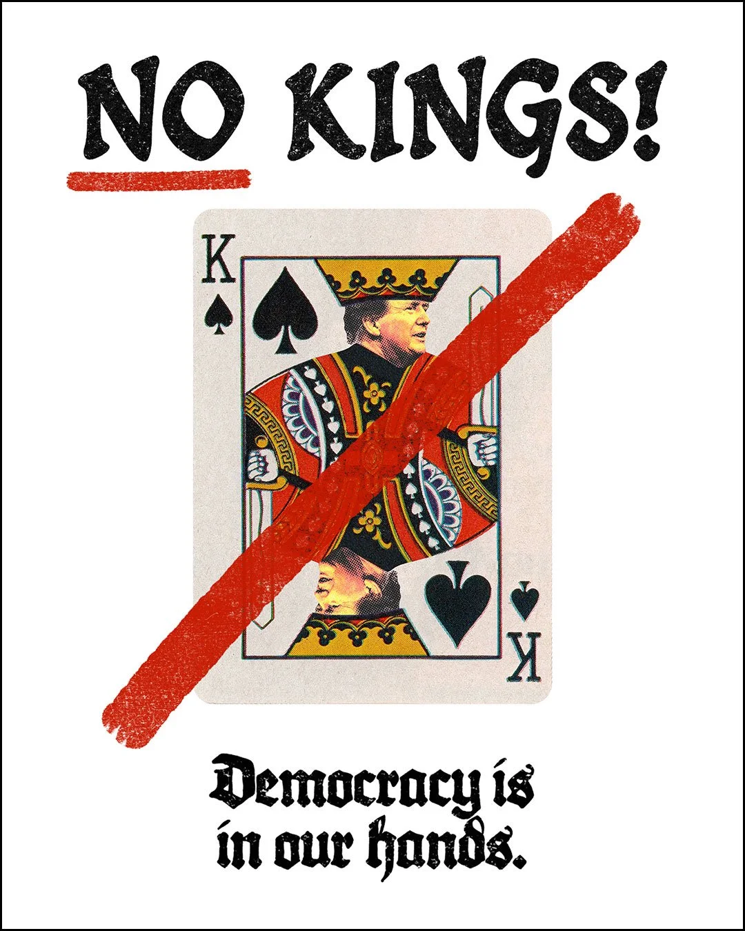 No Kings Downloadable Protest Art — Julia Walck