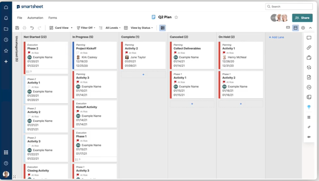 Product Review: Smartsheet — Sarah M. Hoban