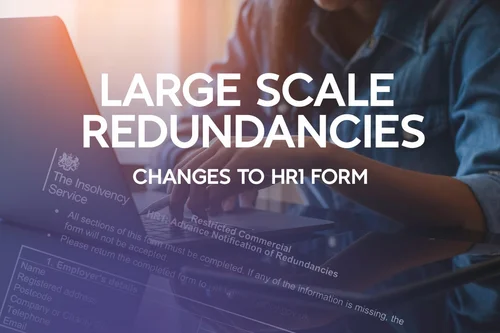 LARGE SCALE REDUNDANCIES - CHANGES TO HR1 FORM — HORSFIELD MENZIES