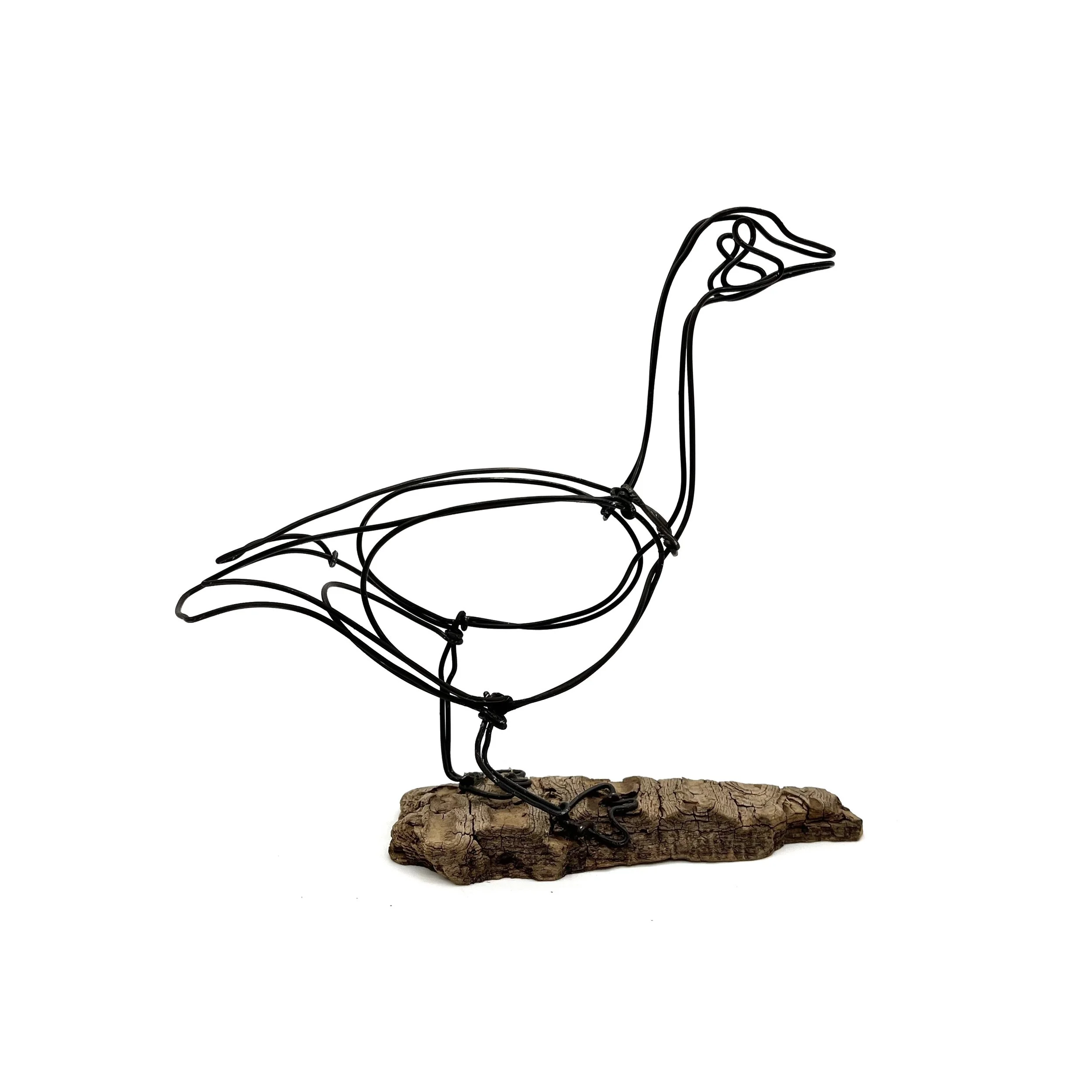 Row of Ducklings Sculpture, Wire Sculpture, One Continuous Line ...