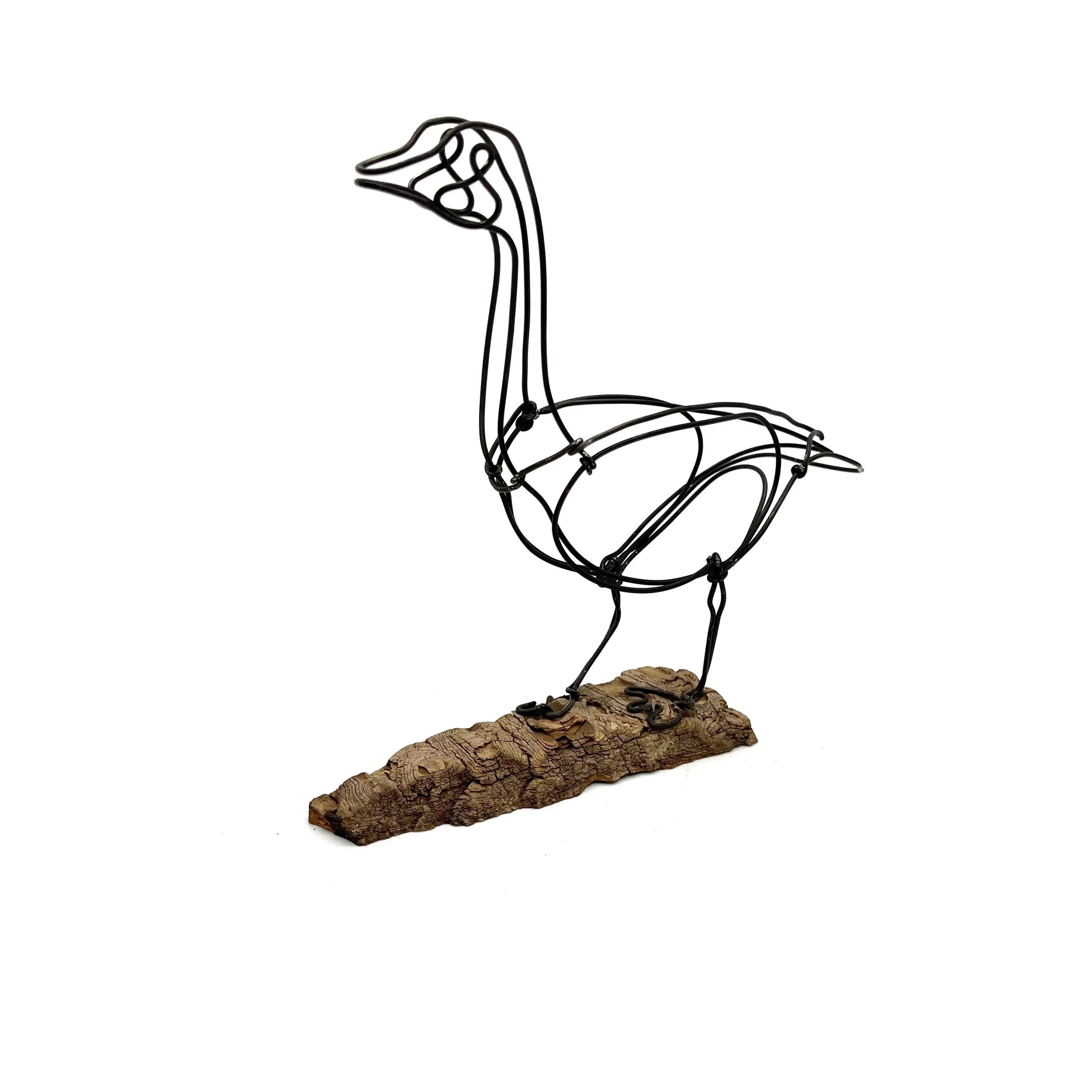 Row of Ducklings Sculpture, Wire Sculpture, One Continuous Line ...